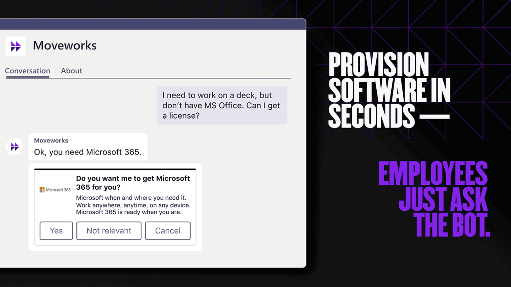 Moveworks chatbot app on Microsoft AppSource or Teams store | Moveworks