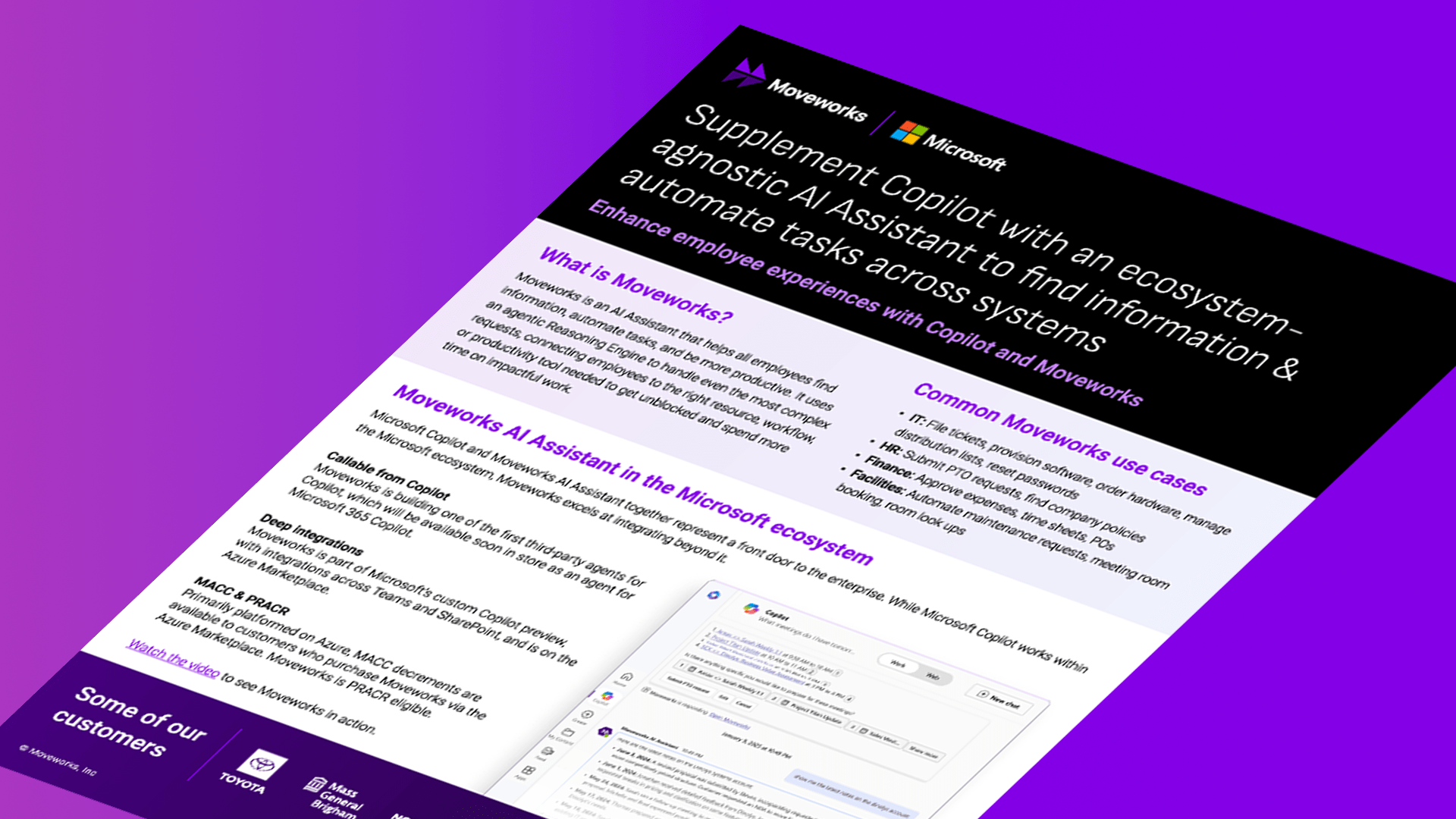 Boost Productivity with Microsoft 365 Copilot & Moveworks