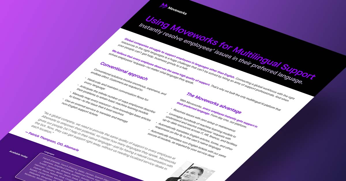 Moveworks Datasheets | Moveworks